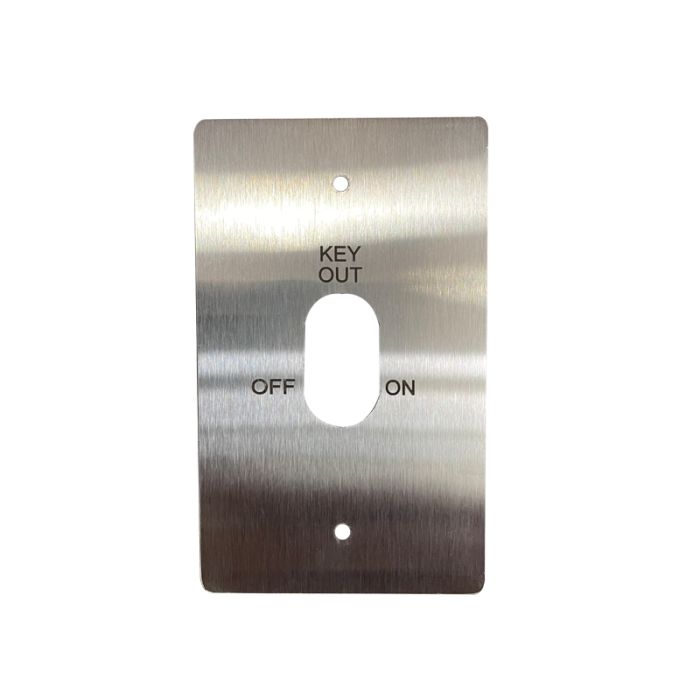 Oval Key Switch Stainless Plate only to suit OVAL keyswitches – The ...
