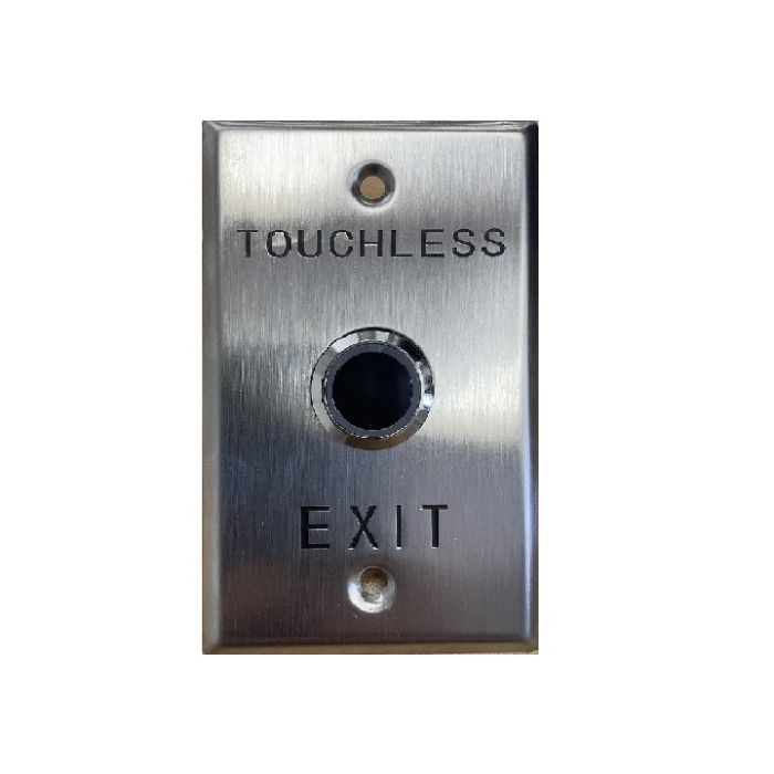 Touchless exit button on GPO Plate with Touchless Exit engraving. – The ...